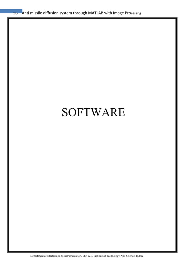 Anti Missile Diffusion System Through Matlab With Image Processing Pdf