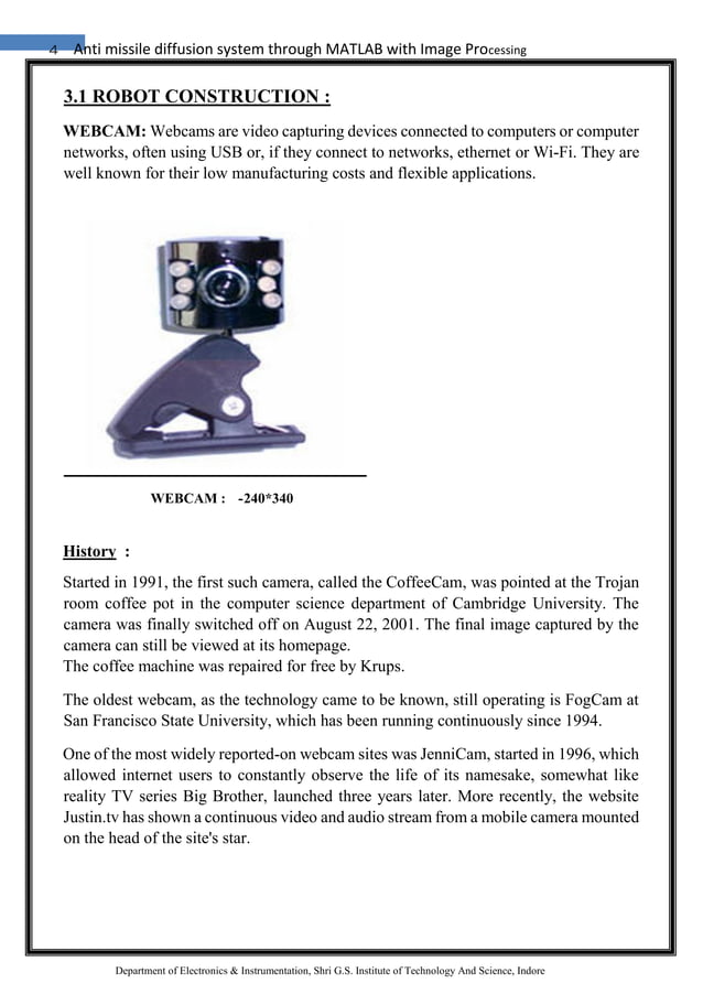 Anti Missile Diffusion System Through Matlab With Image Processing Pdf