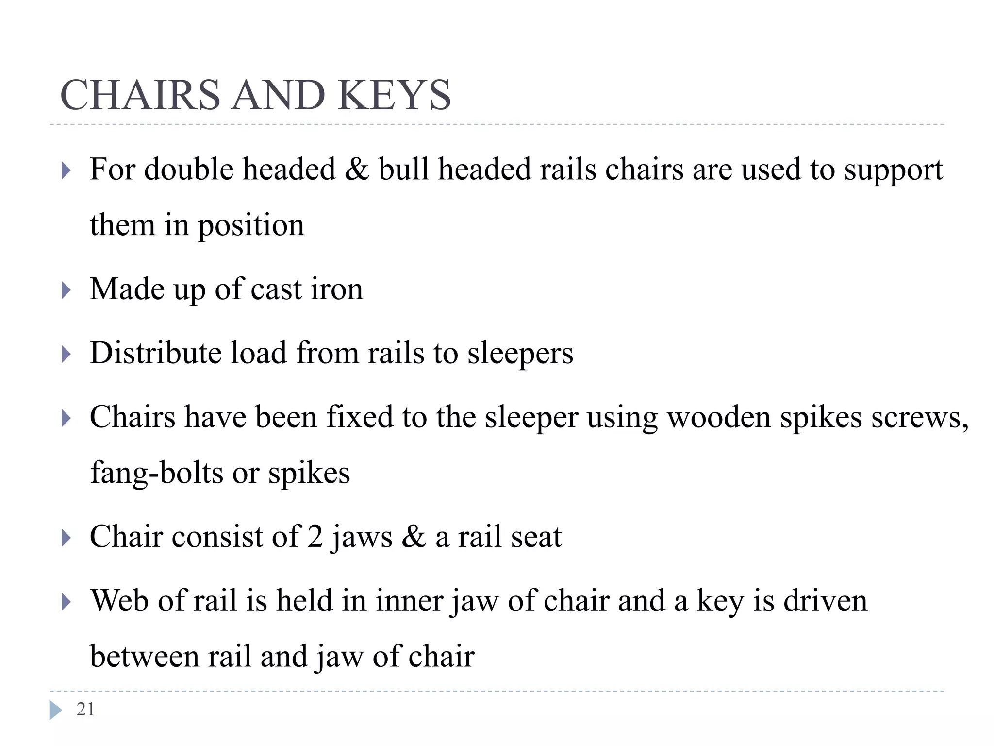 Rail fastenings and joints | PPTX