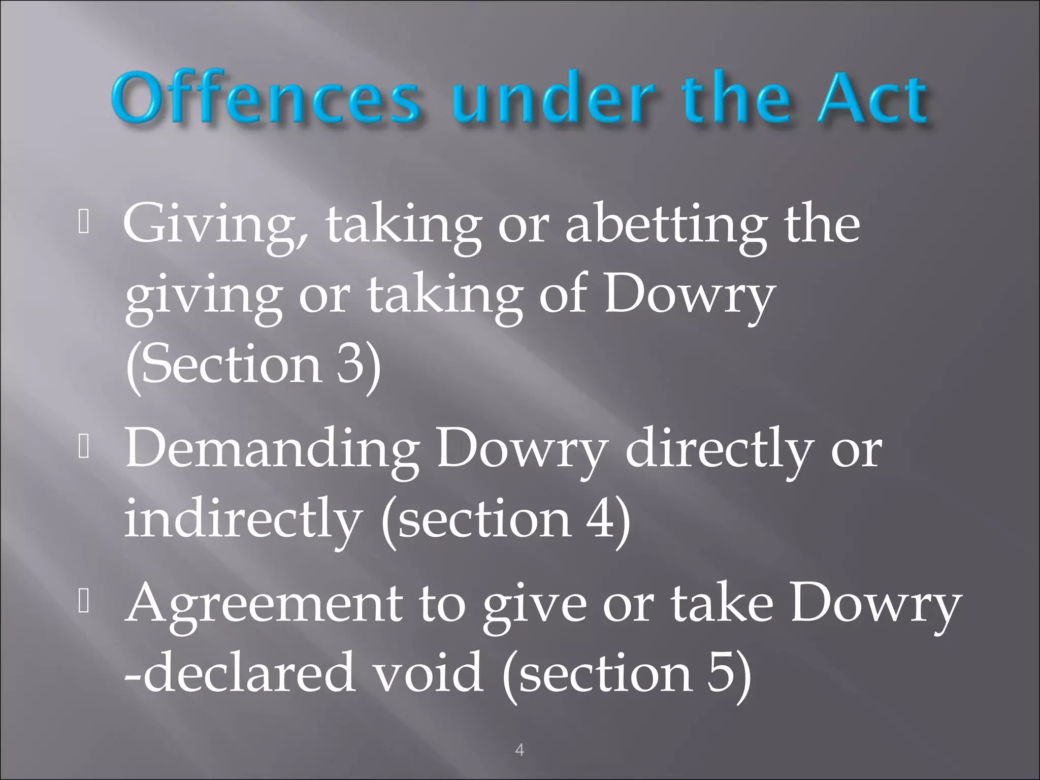 3. dowry prohibition act,1961 gp2 | PPT