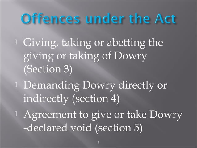 3. dowry prohibition act,1961 gp2 | PPT