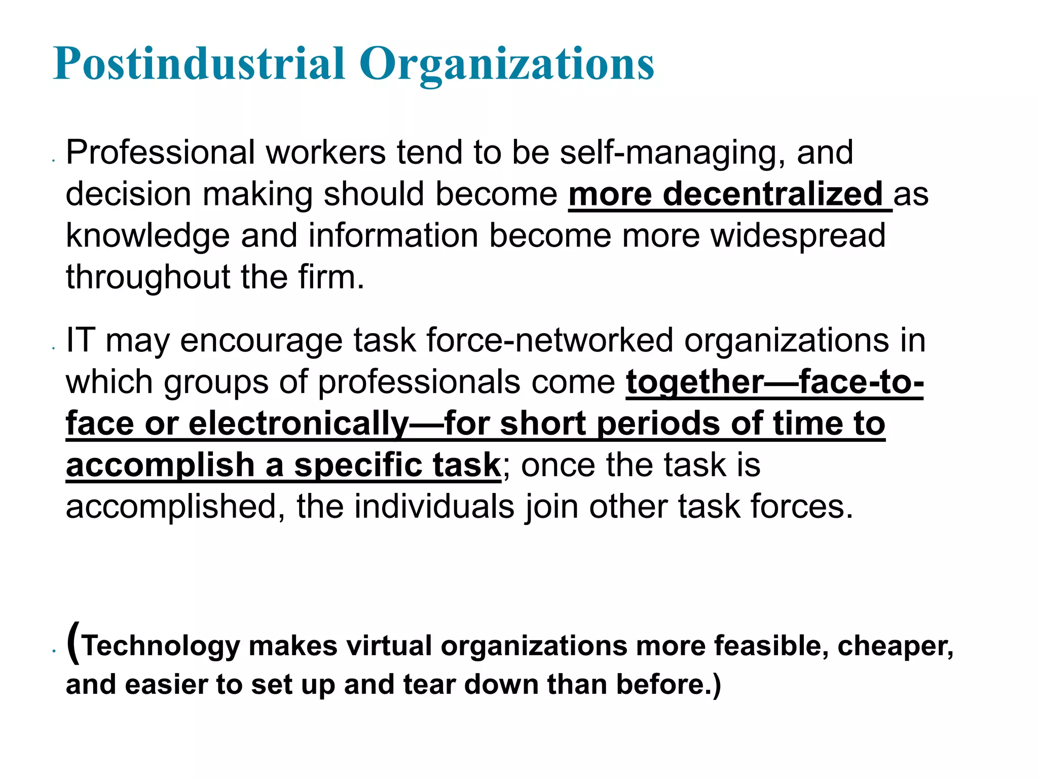 Information Systems Organizations And Strategy Pptx