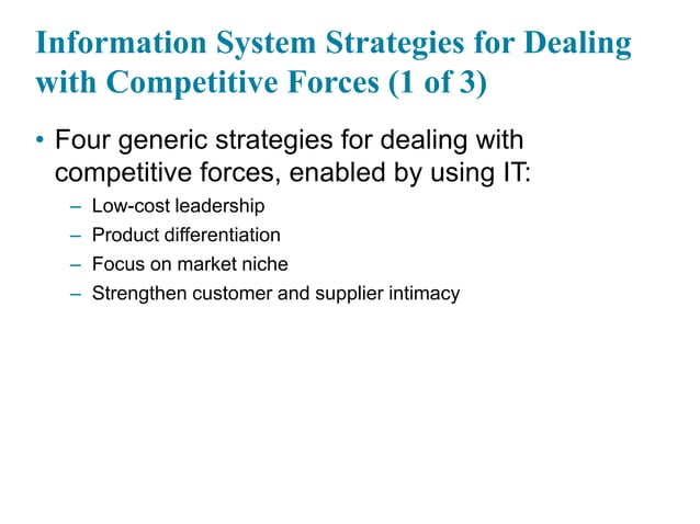 Information systems, organizations, and strategy | PPTX