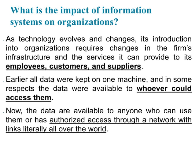 Information systems, organizations, and strategy | PPTX