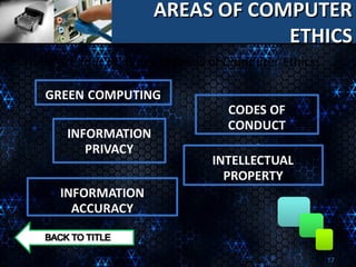 COMPUTER ETHICS AND SECURITY | PPT | Email | Internet