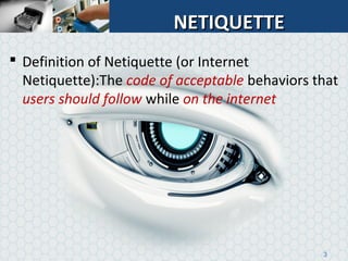 COMPUTER ETHICS AND SECURITY | PPT | Email | Internet