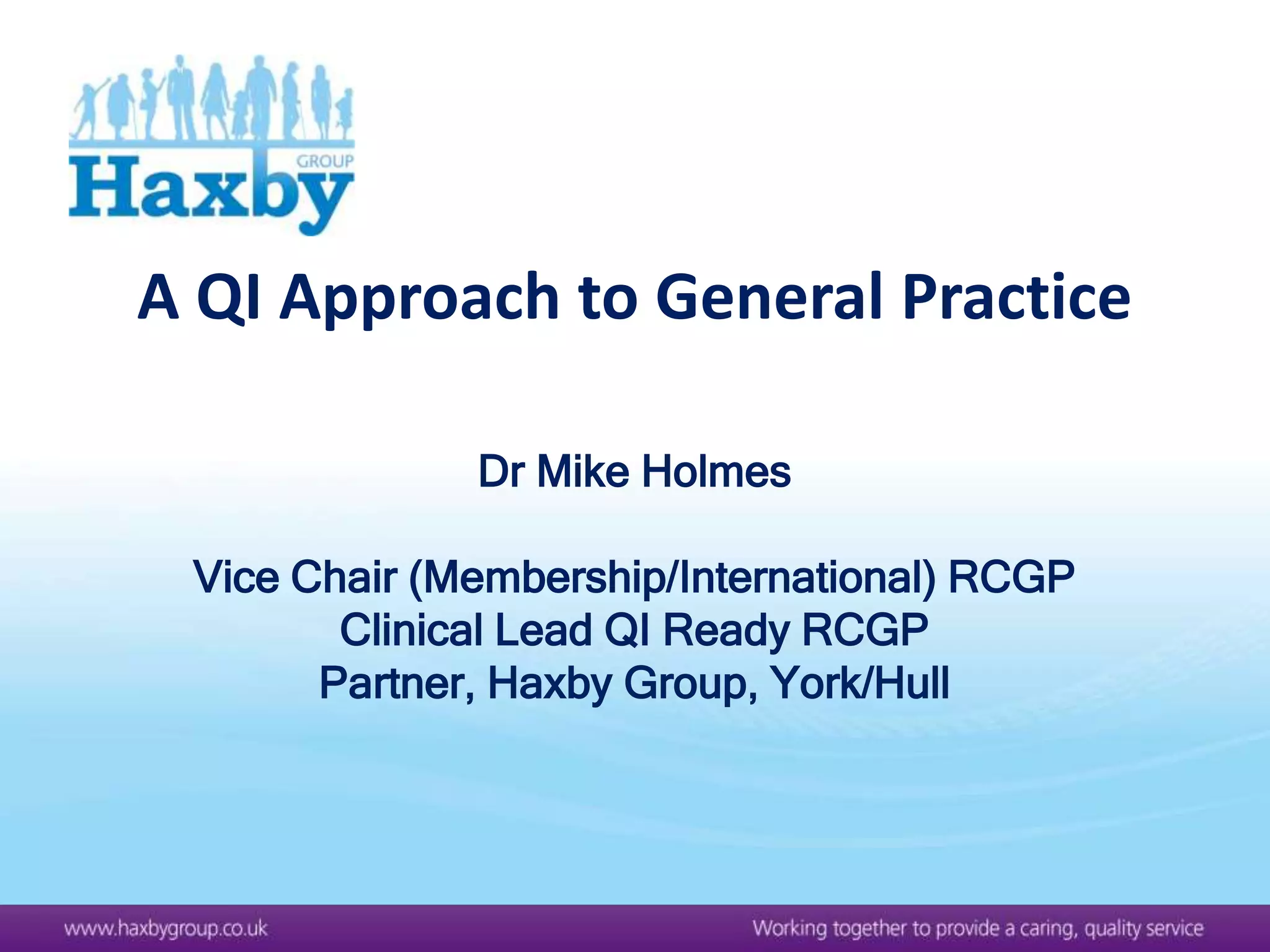 General Practice Transformation Champions: A quality-first approach to ...