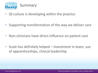 General Practice Transformation Champions: A quality-first approach to ...