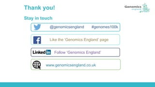 Data in genomics: Dr Richard Scott, Clinical Lead for Rare Disease ...