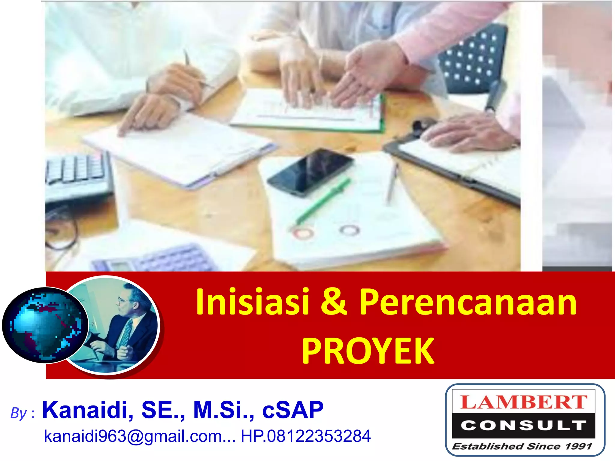 Inisiasi & Perencanaan Proyek_Materi Training 'PROJECT MANAGEMENT" | PPT