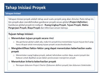 Inisiasi & Perencanaan Proyek_Materi Training 'PROJECT MANAGEMENT" | PDF