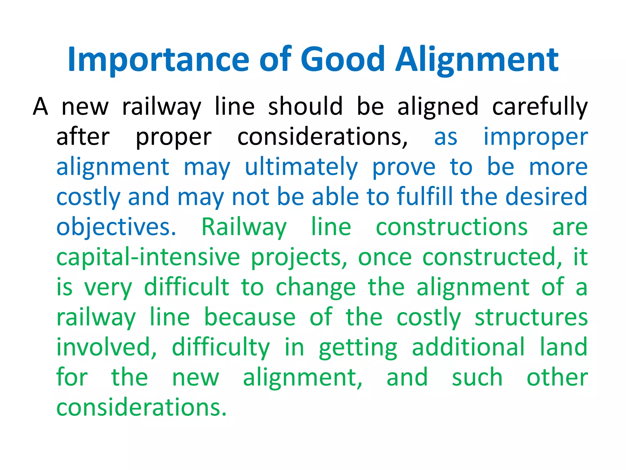 3.alignment of railway lines | PPTX