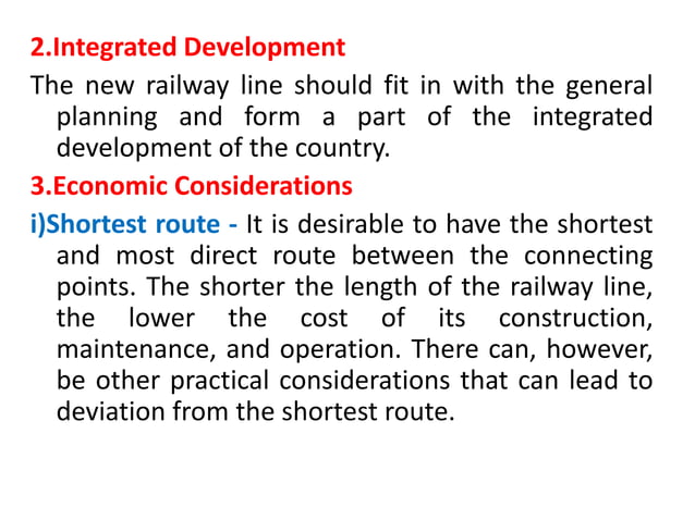 3.alignment of railway lines | PPTX | Rail Travel | Travel Type