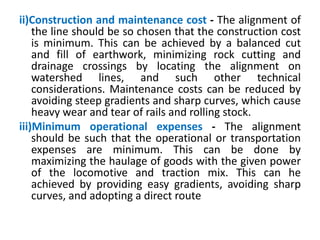 3.alignment of railway lines | PPTX