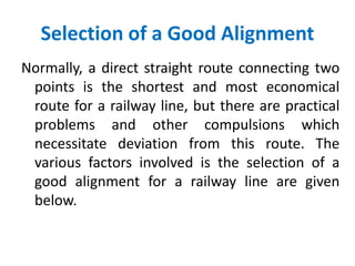 3.alignment of railway lines | PPTX