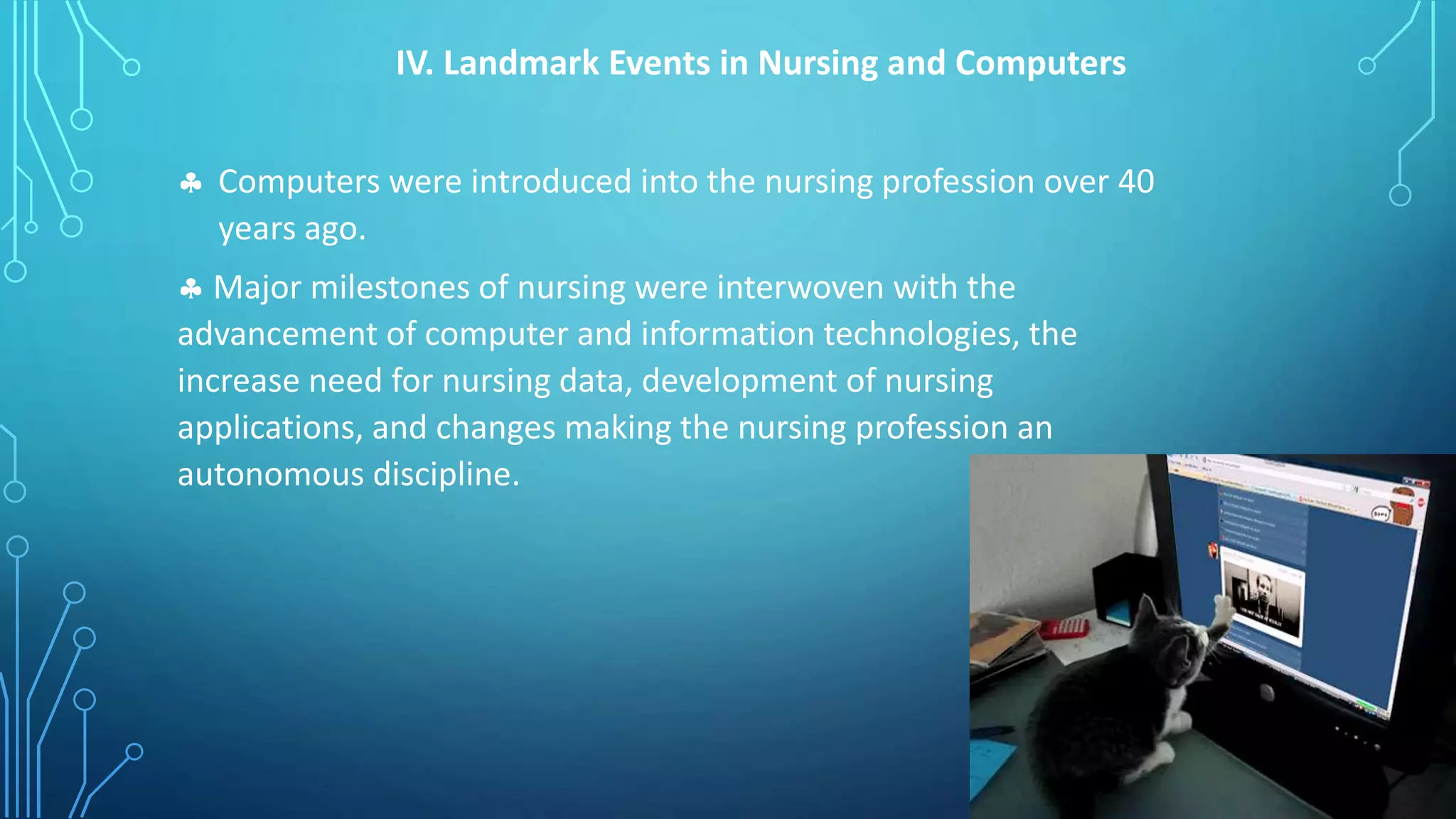 Nursing informatics: Technology and the Past | PPTX