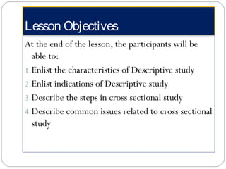 3. descriptive studies | PPT