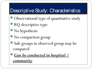 3. descriptive studies | PPT