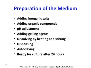 3. plant tissuce culture media | PPT