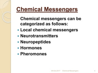 Chemical messengers, Biochemistry of Hormones & their Feedback Mechanism | PPTX