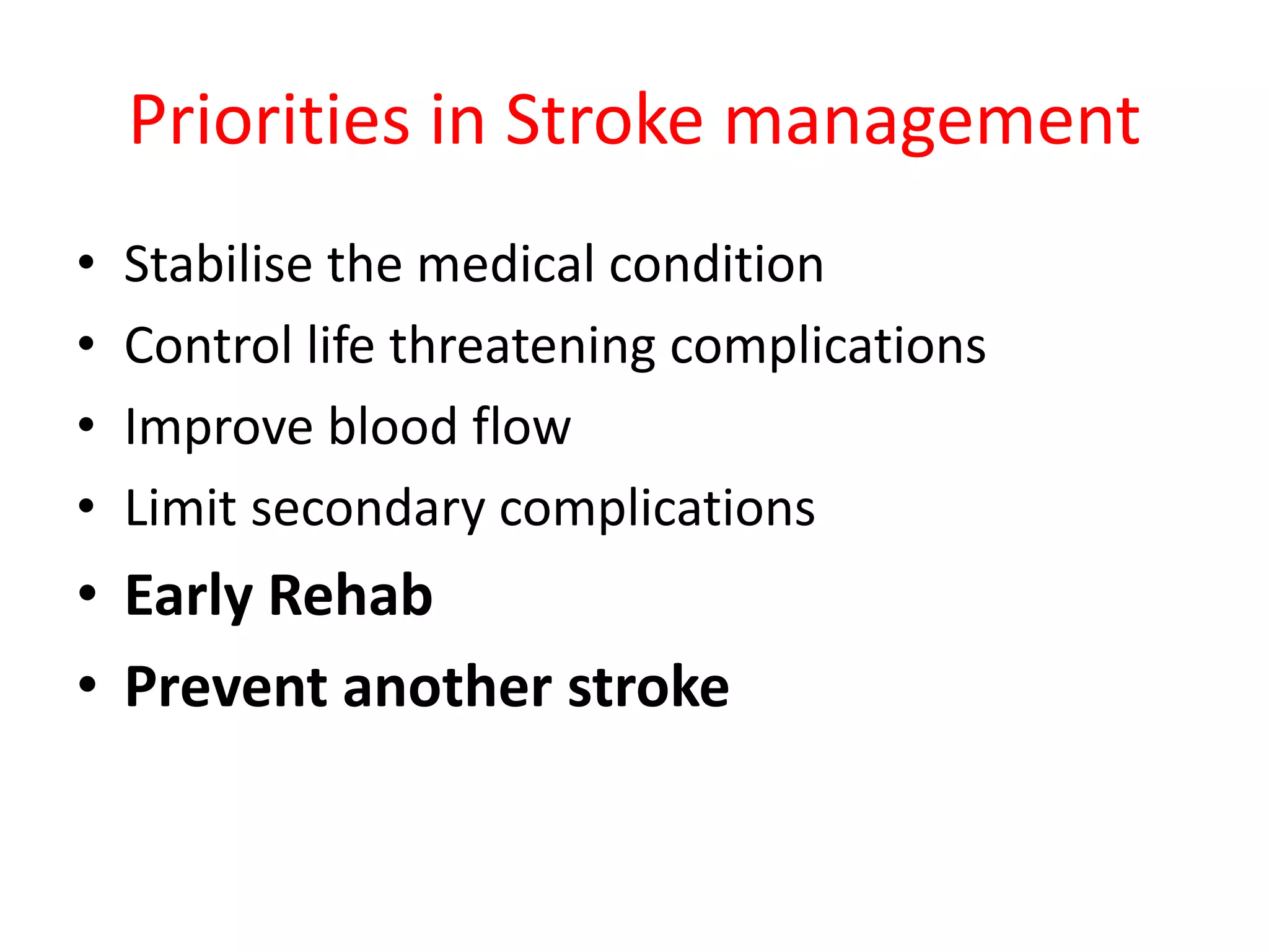 Stroke Rehabilitation - managing physical impairment | PPTX
