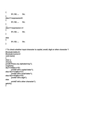 3. control statement | PDF
