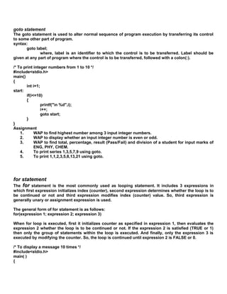 3. control statement | PDF