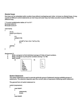 3. control statement | PDF