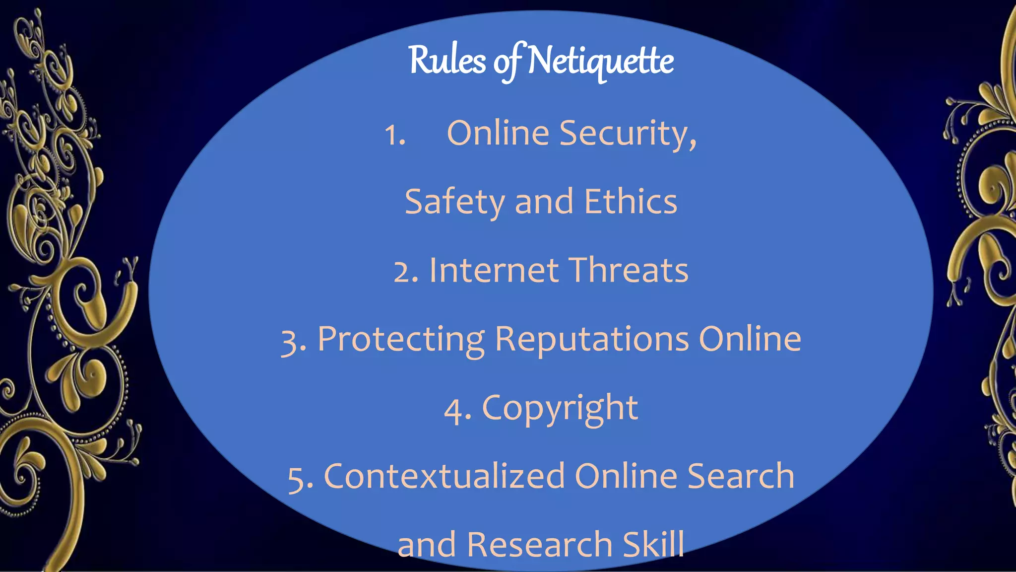 Rules of Netiquette | PPTX