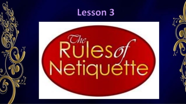 Rules of Netiquette | PPTX | Internet for Beginners | Internet