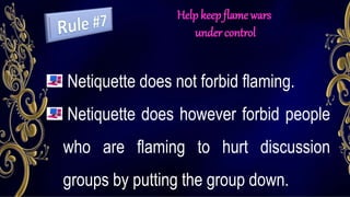Rules of Netiquette | PPTX