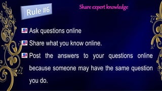 Rules of Netiquette | PPTX