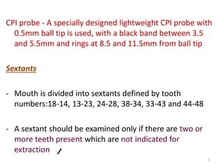 Oral Health Assessment Form, CPI, DMFT | PPTX