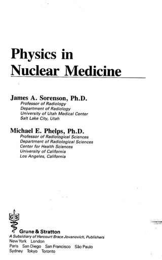 Physics in Nuclear Medicine | PDF