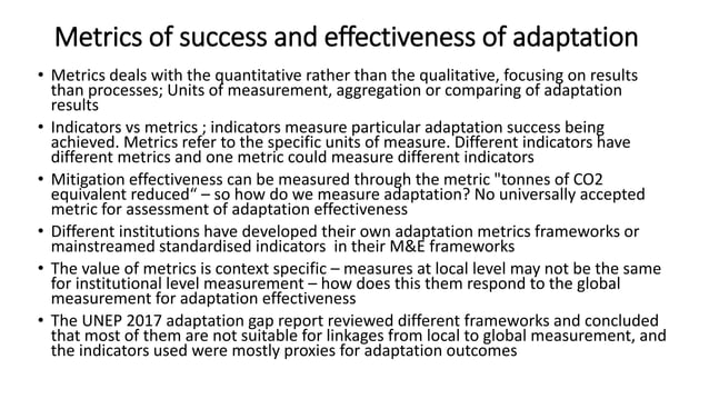 3.3 metrics of effective adaptation | PPT