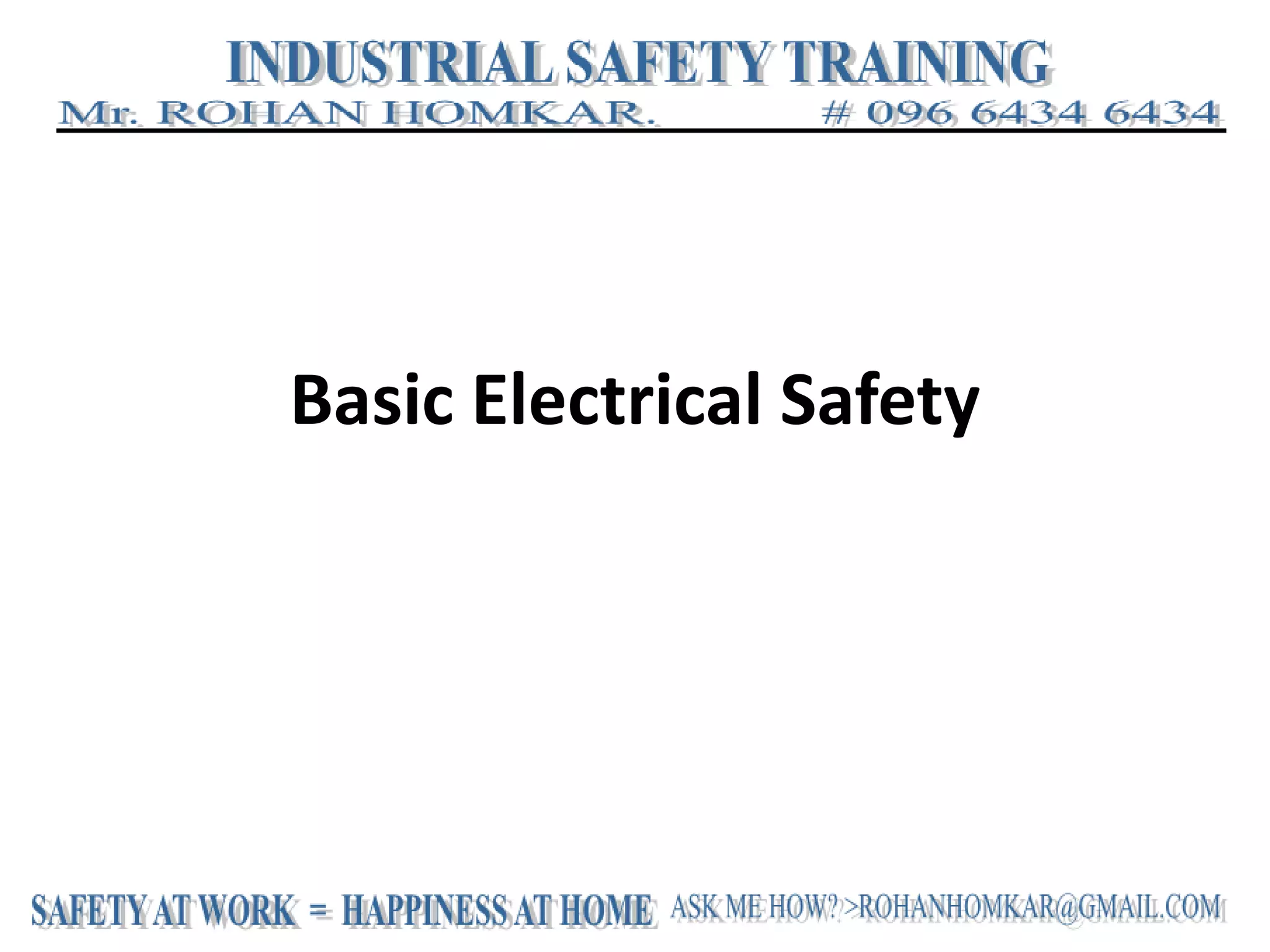 3. basic electrical safety | PDF