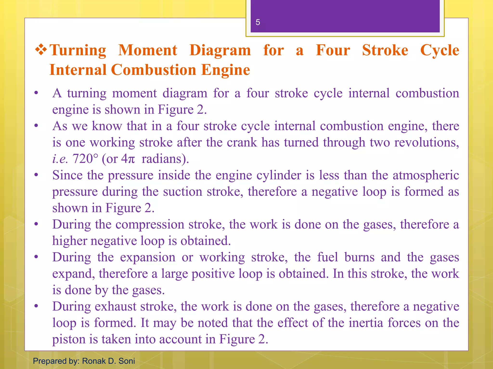 Turning Moment Diagram and Flywheel | PPTX