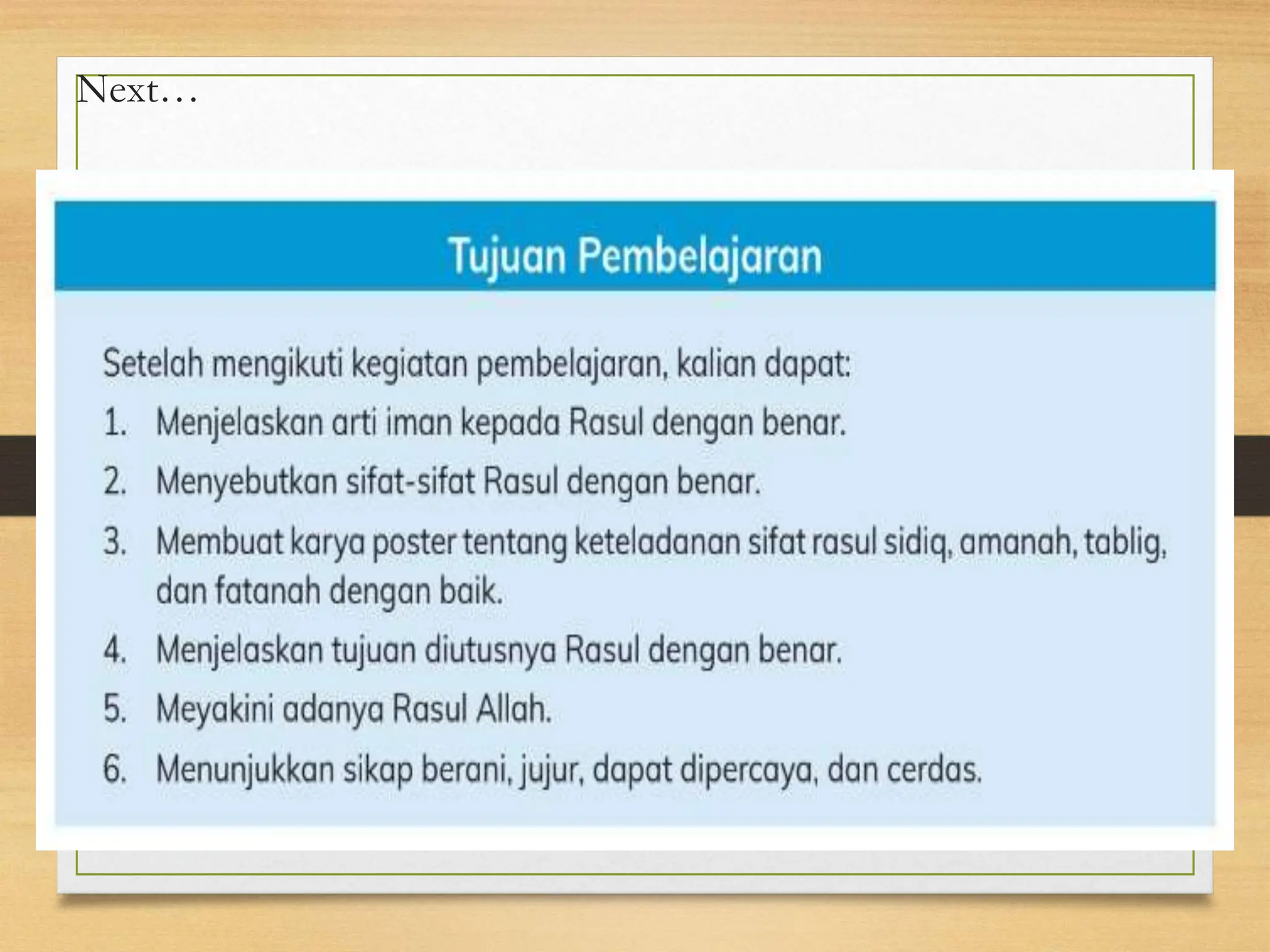 sifat sifat rasul rasul allah yang wajibpptx | PPTX