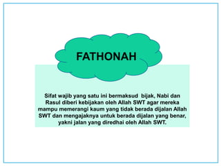 3.2 sifat2 rasul | PPTX