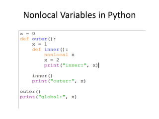 Functions in Python | PPT