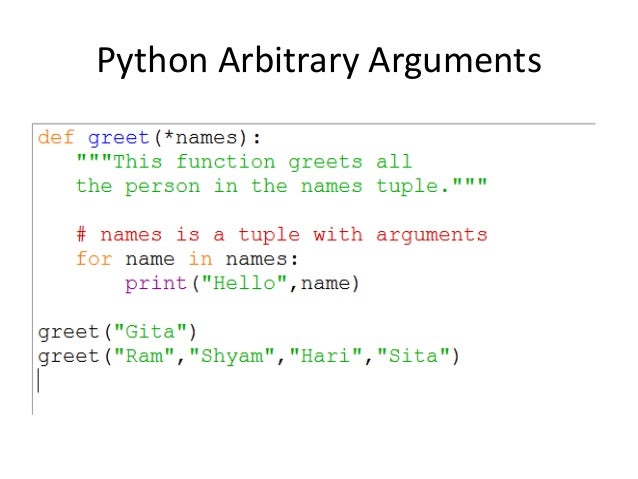 Functions In Python