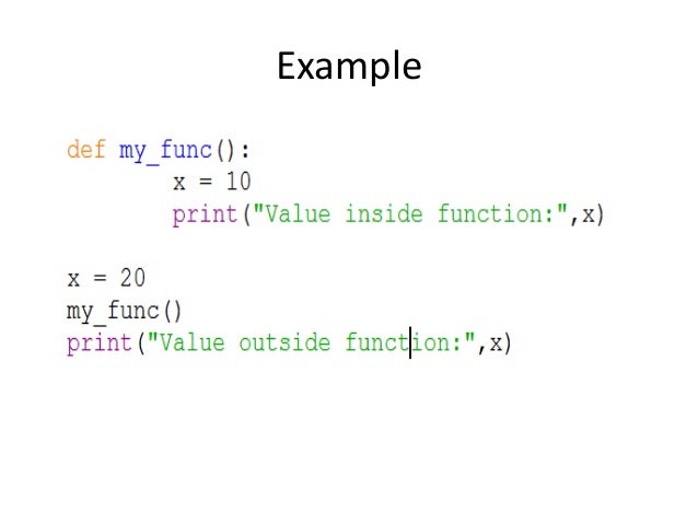 Functions In Python