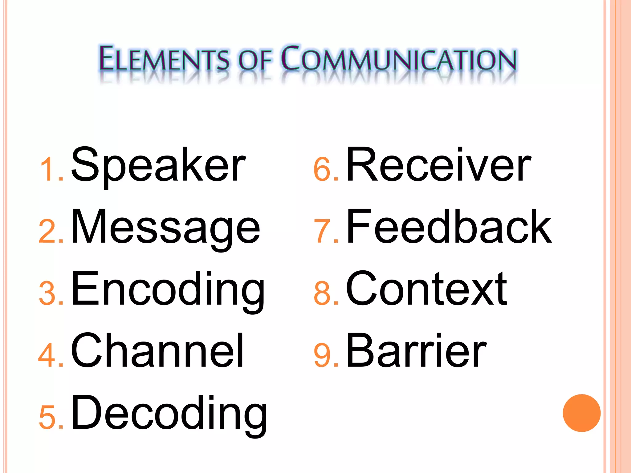 nature, elements, models, and functions of Communication | PPTX