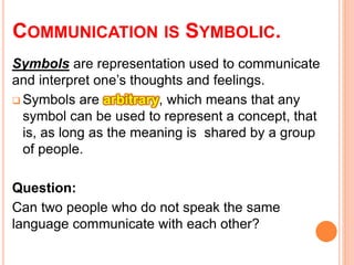 nature, elements, models, and functions of Communication | PPTX