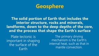 Earth's subsystems Geosphere | PPTX