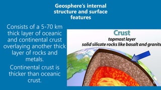 Earth's subsystems Geosphere | PPTX