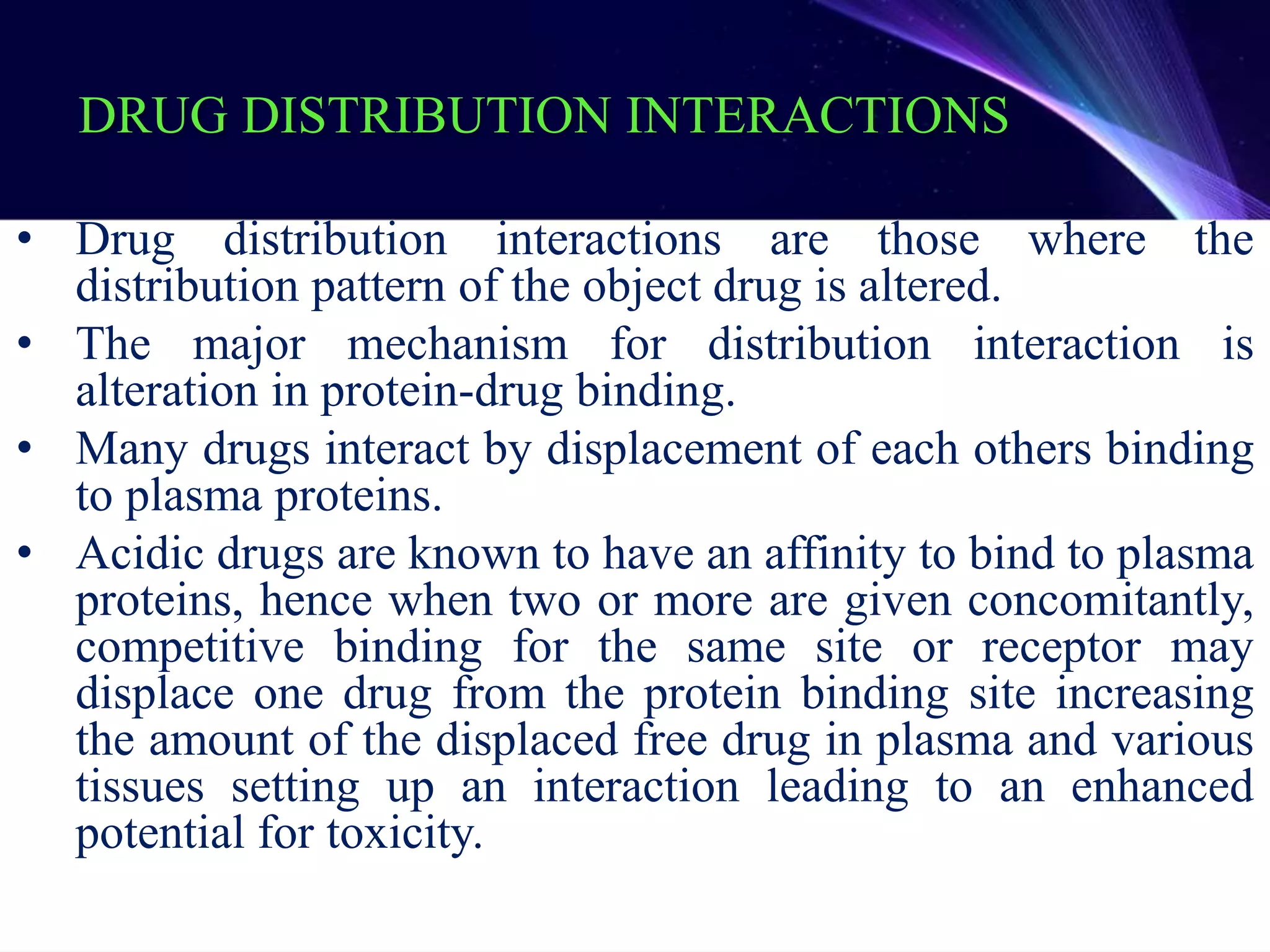 pharmacokinetic drug interactions | PPTX