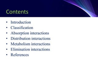 pharmacokinetic drug interactions | PPTX