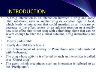 pharmacokinetic drug interactions | PPTX