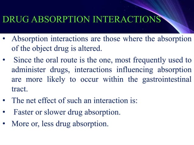 pharmacokinetic drug interactions | PPTX | Digestive Disorders ...